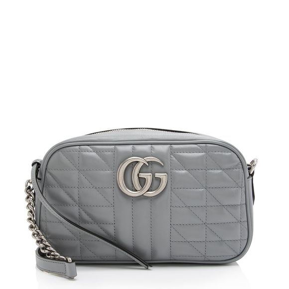 Gucci | Bags | Gucci Matelasse Leather Aria Gg Marmont Small Shoulder ...